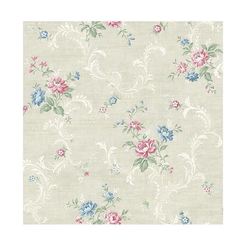 Tapete Landhausstil Blumen