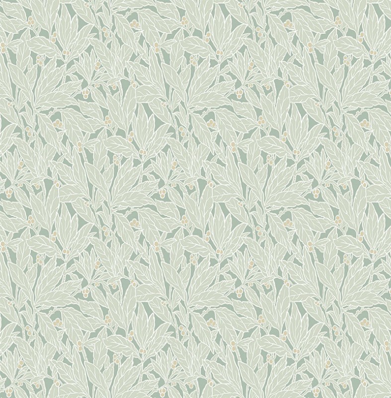 Tapeten Grün Leaf and Berry-341208 | Natur | Florale Tapeten | Vlies ...