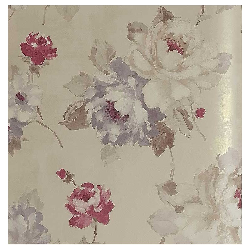 Blumen Tapeten Monique Floral-300952 | Florale Tapeten | Vlies | Rosa ...